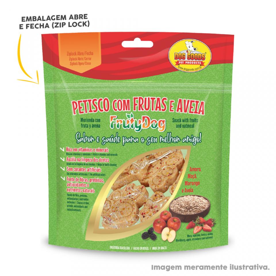 FrutyDog - Snacks Crocantes com Frutas e Aveia. | Dog Goods
